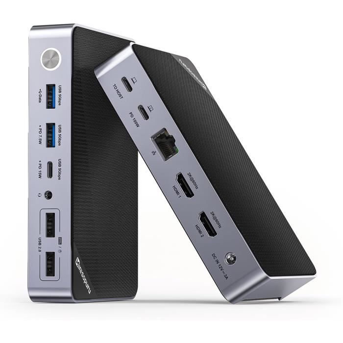 Displaylink Station D'Accueil Double Moniteur Prise En Charge Double ...