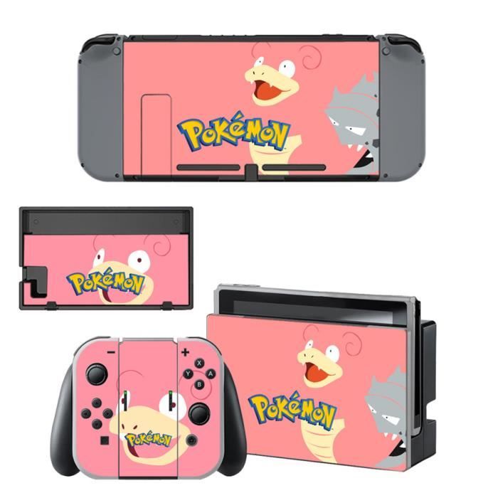 Sticker pour Nintendo Switch, Pokémon Kit Autocollant Skin Protection ...
