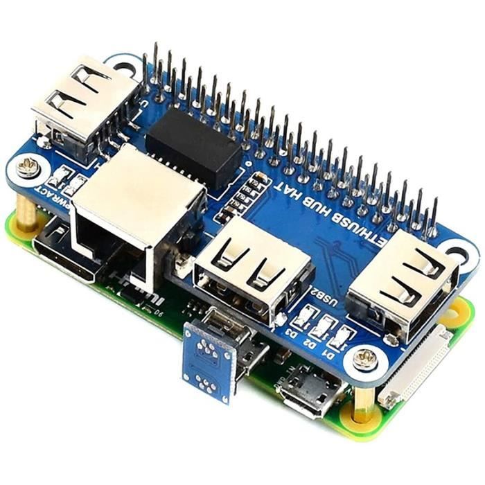 Pour Raspberry Pi 4 Carte D'Extension Ethernet - Usb Hub Hat 5V, avec 1 ...