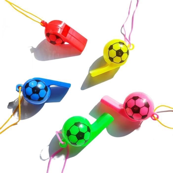 Mini sifflet avec corde en plastique multifonction Football Rugby ...