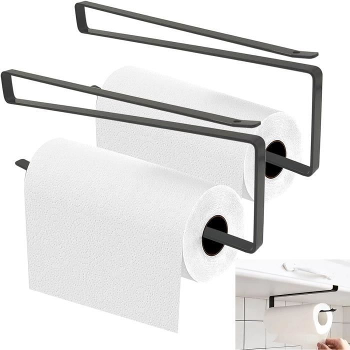 2 Pièce Porte Rouleau Essuie Tout, Support Sopalin Pas de Perçage, 26CM ...