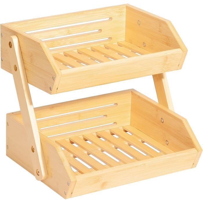 ADEL EAM Corbeille à fruits eambou à 2 étages, bol à fruits et support ...