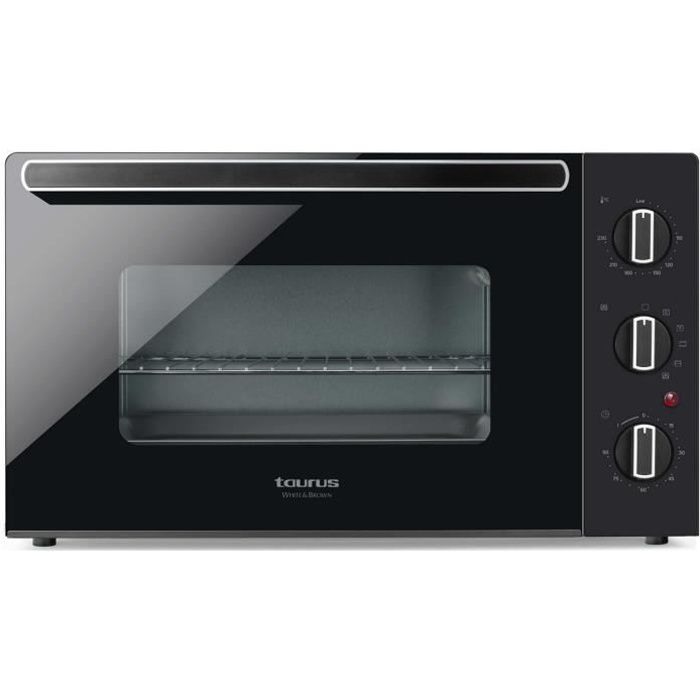 Four électrique TAURUS - 60L - 2000W - Noir - 5 modes de cuisson - Cdiscount Electroménager