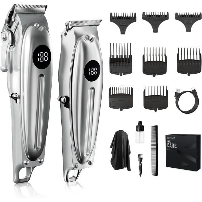 Tondeuse Cheveux Homme-Tondeuses À Cheveux Professional Kit-Tondeuse Barbe Et Cheveux Avec ...