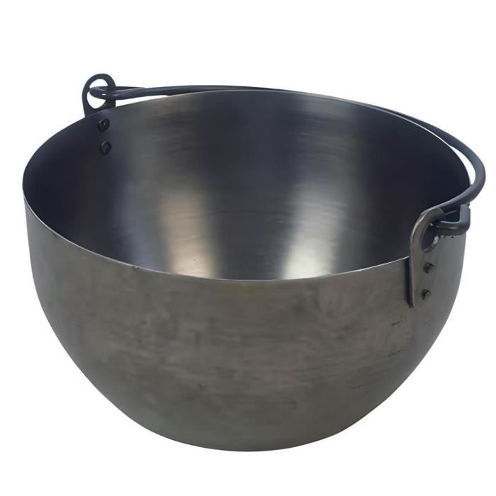 Chaudron marmite de cuisson en Acier Inoxydable coloris Gris - 22 x 11 ...