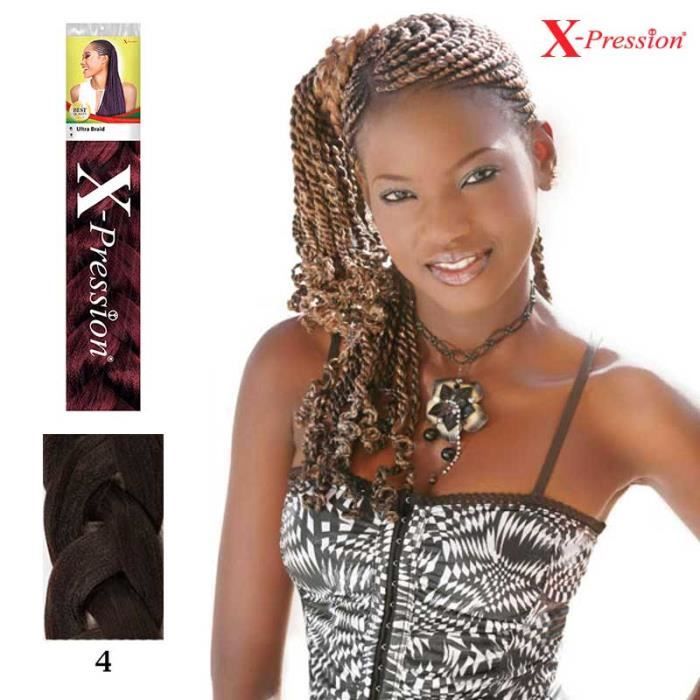 X-Pression Mèches Pour Tresses 1 Paquet Couleur 4 - Cdiscount Au quotidien