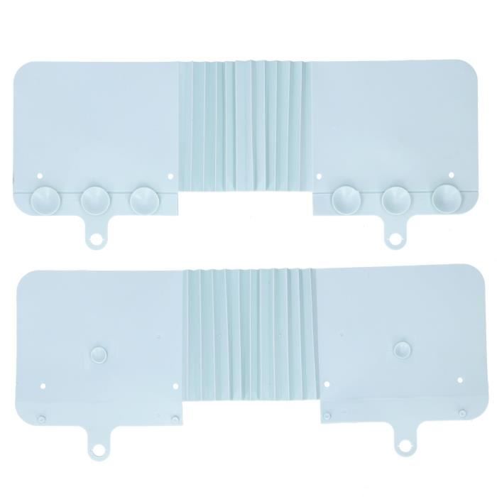 Évier Pliable Baffle Fond Ventouse Fixe Splash Baffle Bleu Clair YS002 ...