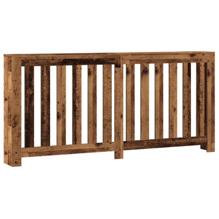 Cache radiateur vieux bois 175x20x82 cm bois d ingénierie - Cdiscount ...