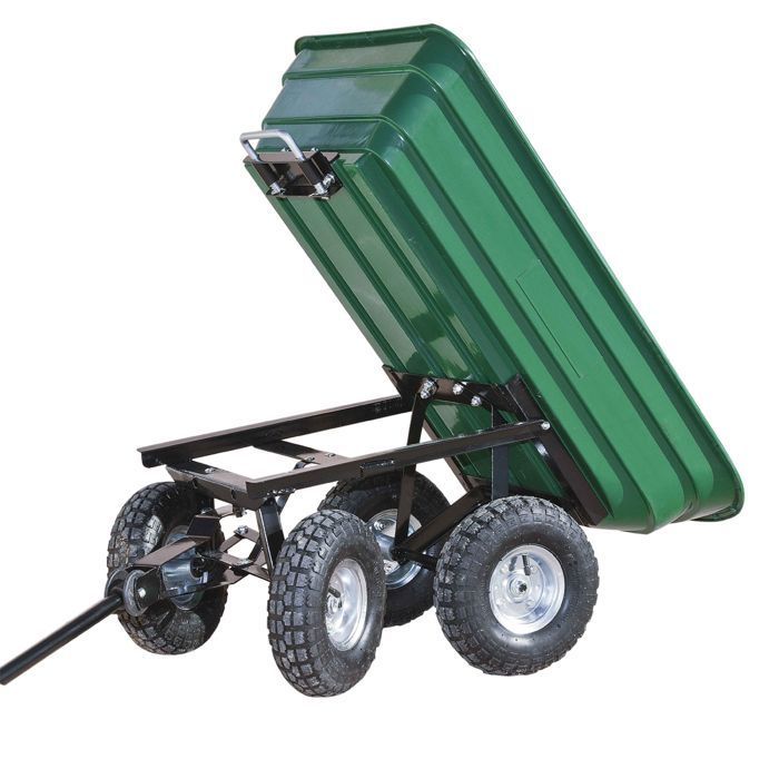 Chariot remorque de jardin 52 litres WERKA PRO - Cdiscount Bricolage