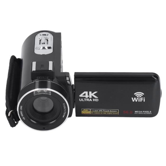 JIE Caméra Vidéo 4K Ultra Hd Caméra Vidéo Caméscope Numérique ...