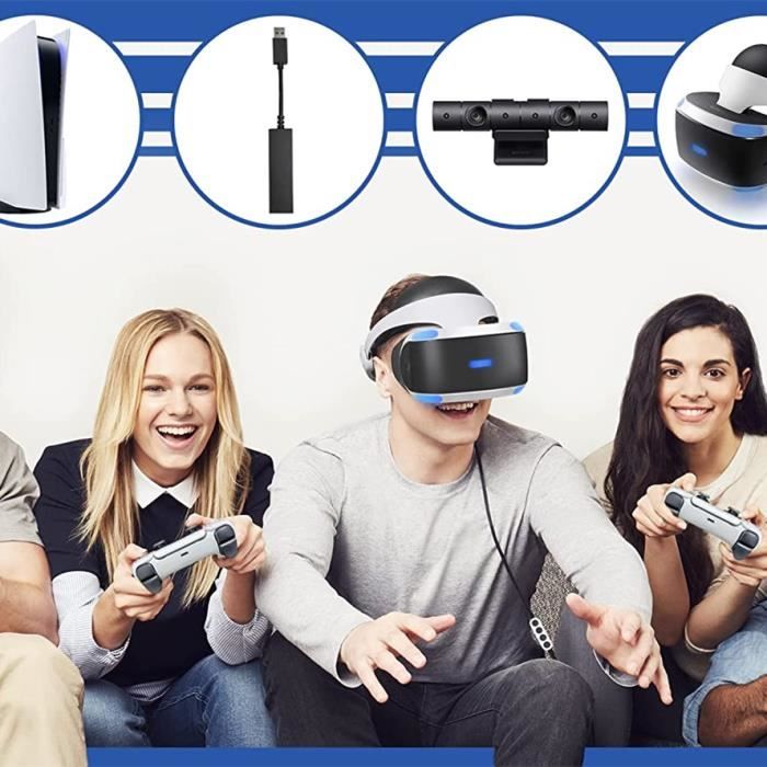 Câble adaptateur PS5 VR, adaptateur mini caméra USB3.0 pour PS5 PS4, câble PS VR vers PS5 ...