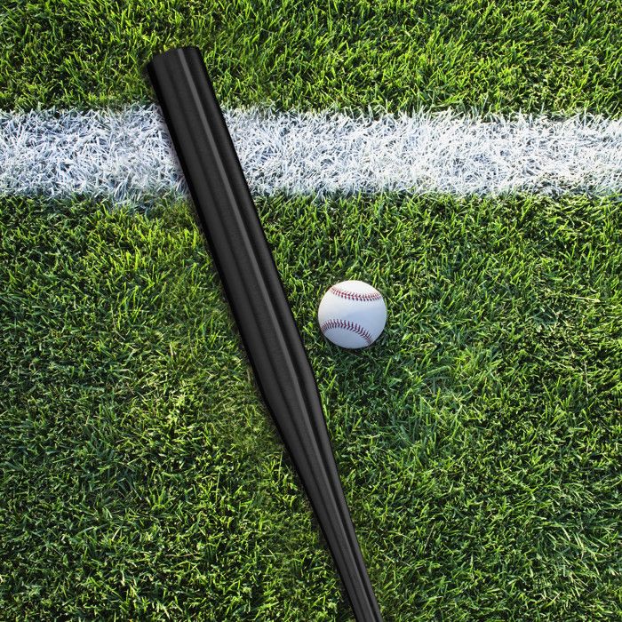 Relaxdays Batte de baseball en aluminium, 34 pouces / 86 cm, manche ...