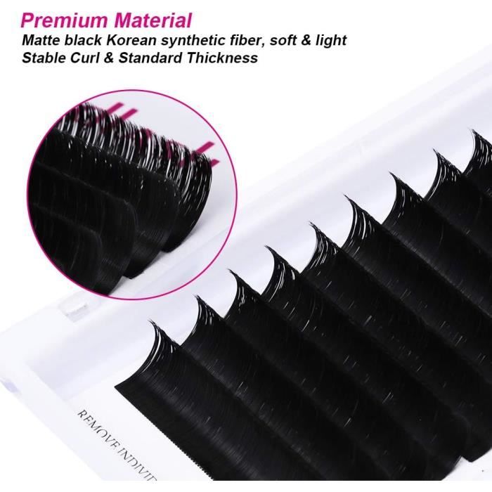 Extension De Cils Volume C Curl 0,05Mm 12Mm Easy Fan Volume Lash 5D, 6D ...