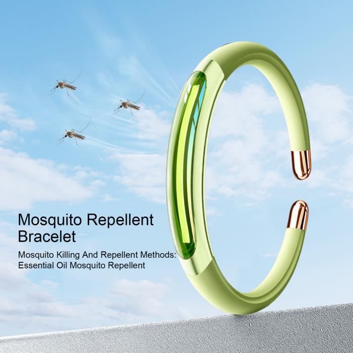 Mosquito Repellent Bracelet Silicone DEET-Free Bands with Negative Ion ...