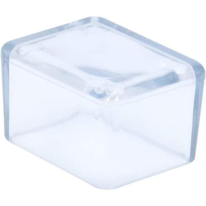 Lot De 12 Embouts De Pieds De Chaise Rectangulaires En Pvc Anti-Rayures ...