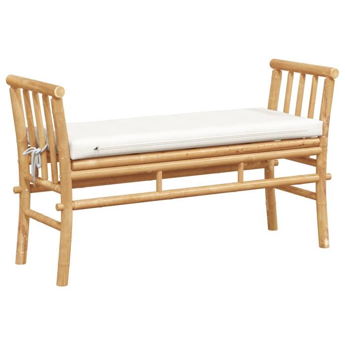 (665592)Banc de jardin 2 places - Moderne, avec coussin de 110 cm en ...