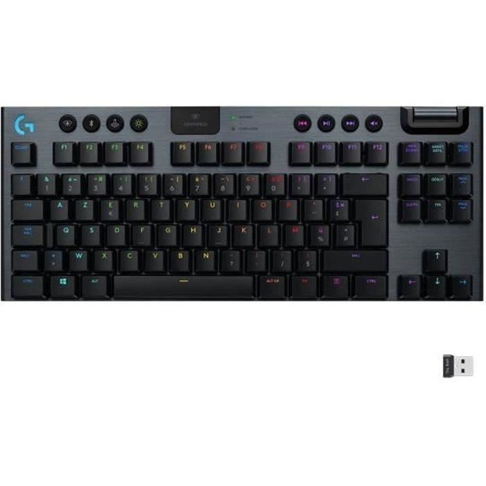 Clavier gaming mécanique Logitech G915 TKL LIGHTSPEED RVB sans fil ...