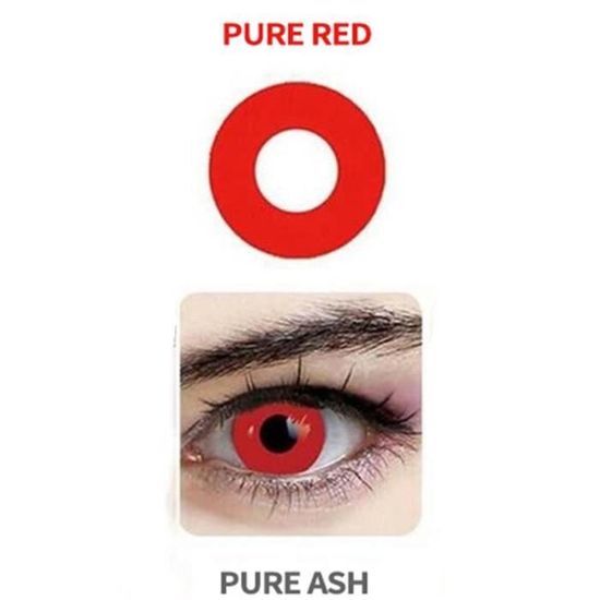 Lentilles de contact charme mignon multicolore couleur rouge - Achat ...