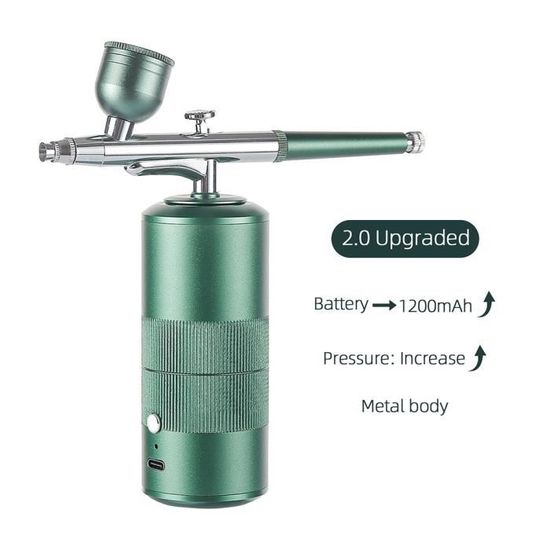 Vert - Machine d'injecteur d'oxygène d'eau d'aérographe facial ...
