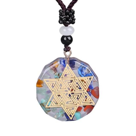 7 chakras 7 - Collier De Méditation Chakela Orgonite, Équilibre De ...