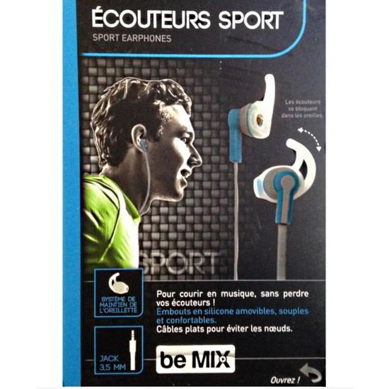 ECOUTEUR DE SPORT MP3 MP4 TEL MAINTIEN OREILLE - Cdiscount TV Son Photo