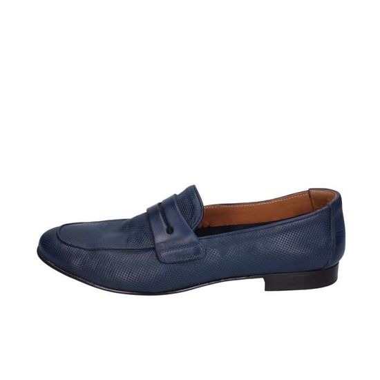 POLLINI Mocassins Homme Bleu Cuir EY31 Bleu - Cdiscount Chaussures