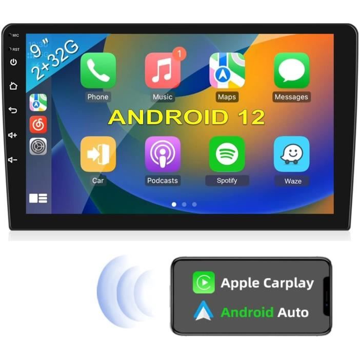 Sound Way Android 12 Autoradio avec Android Auto et CarPlay sans Fil ...