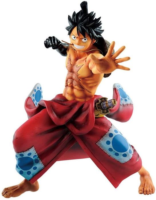 One Piece Figure Monkey D. Luffy Wano Country Anime Action Figure ...