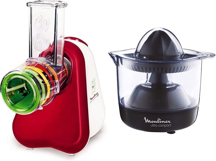 Moulinex DJ755G Fresh Express + Hachoir multifonctionnel avec 5 ...