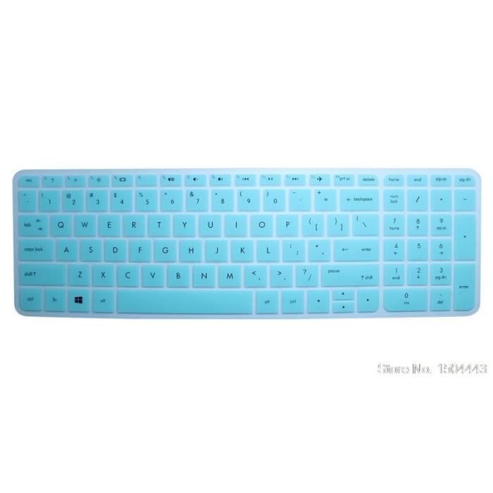 Blanc bleu-17 17.3 inch Soft Silicone Gel Keyboard Protector Cover Skin ...
