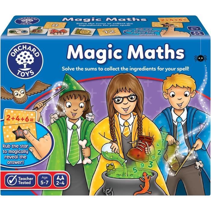 Orchard Toys Magic Maths,Jeu de mathématiques magique pour enfants,5-7 ...