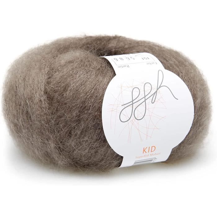 Kid | Laine Mohair 25g de Laine en Boule Convient au Tricot | Couleur ...
