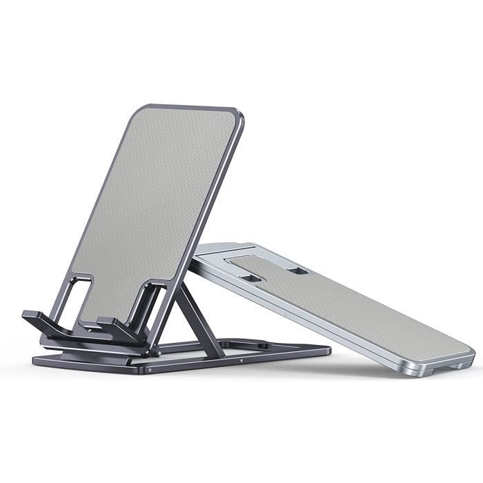 Support Telephone Métallique, Porte Téléphone Télescopique & Pliable ...