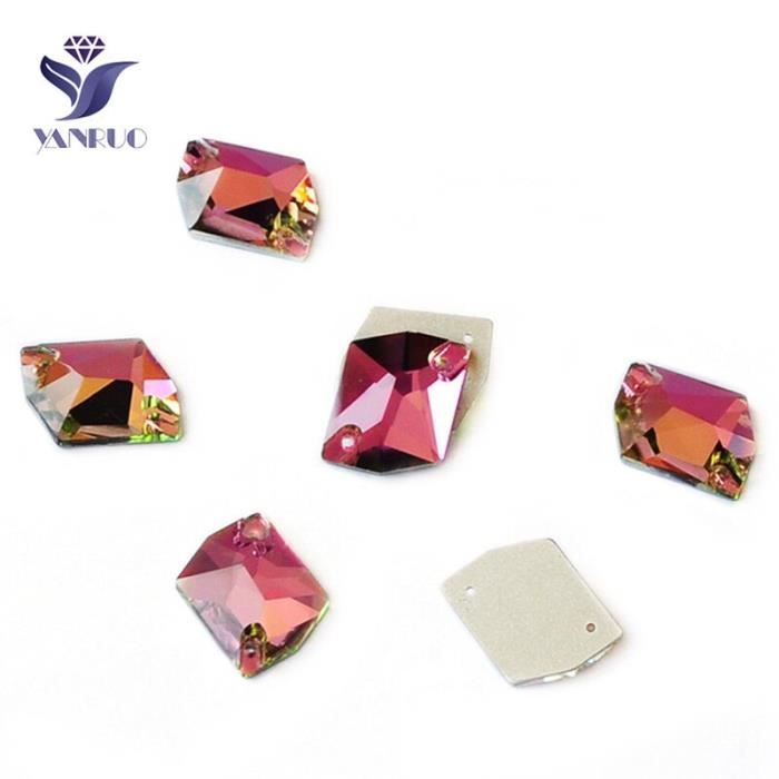 Ecusson Yanruo 3265 Cosmique Toutes Les Couleurs Strass Cristal De