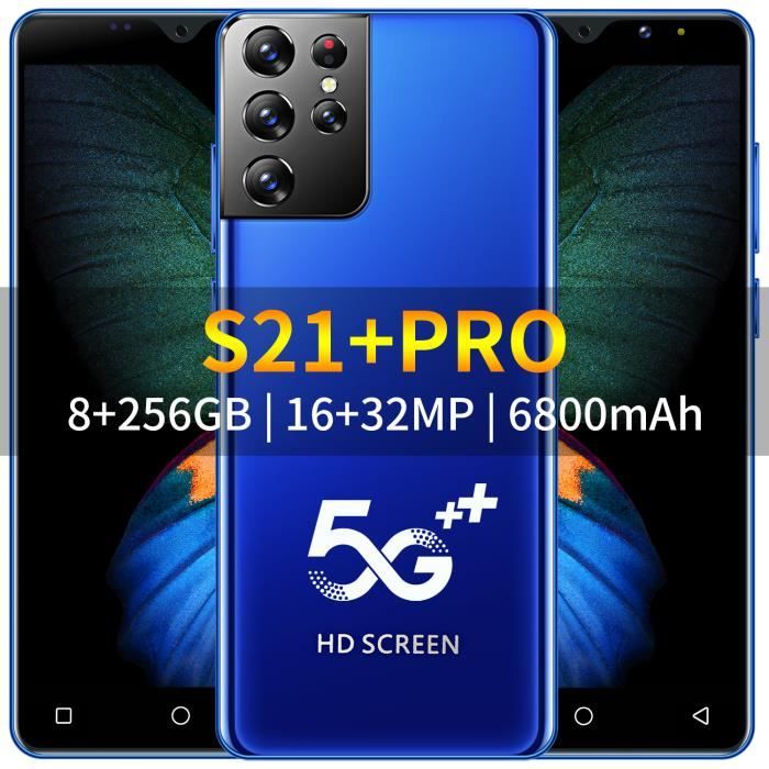 S21+PRO Smartphone Portable débloqué 5G(Ecran 6,3 pouces 8+256GB ...