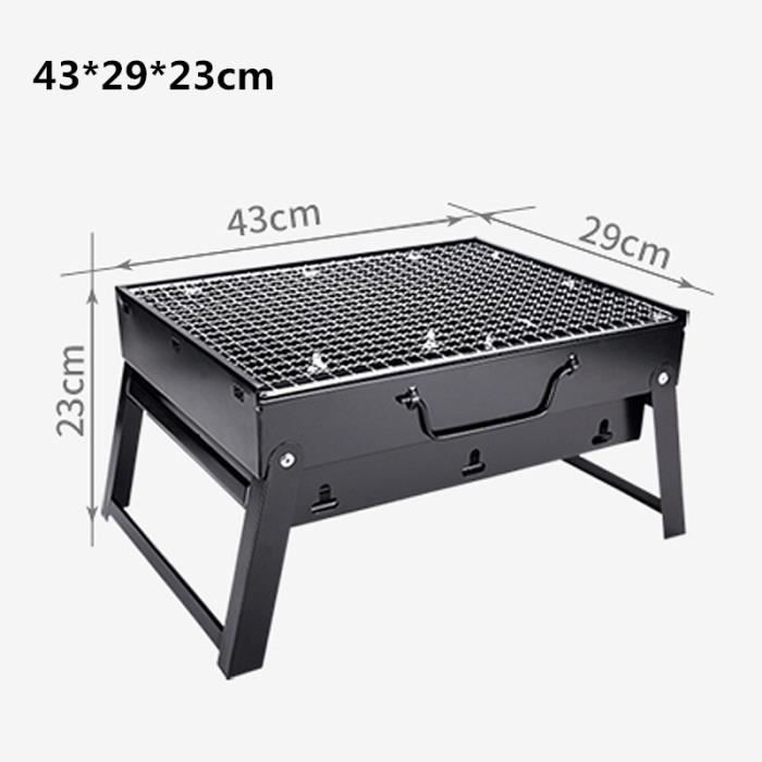 Grand Barbecue pliable Portable à charbon de bois, ensemble de cuisson ...