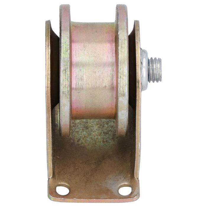 Cikonielf Roulette rigide Rail de câble métallique robuste à roue à ...