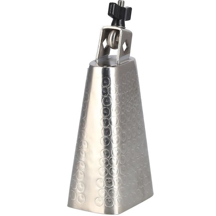 Dilwe Ensemble de batterie Cloche à vache 6in Cowbell Galvanoplastie ...