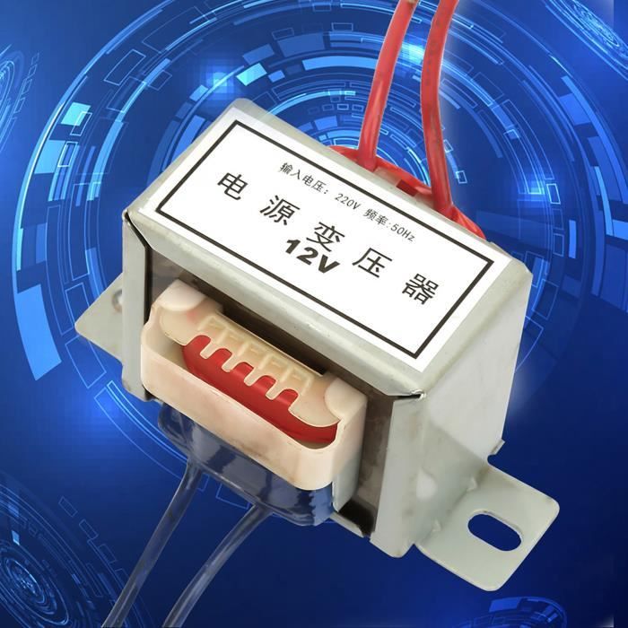 EJ.life Transformateur de puissance EI AC 12V/24V Tension de sortie 10W ...