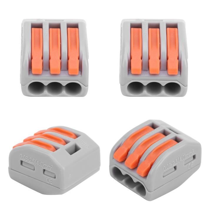 EJ.life Bornier de conducteur 100Pcs Connecteur de câblage de fil de ...