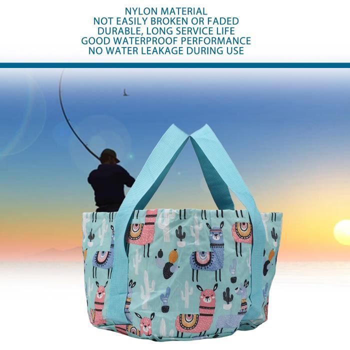 Fafeicy seau pliable Pliant Voyage Bassin D'eau En Nylon Étanche Grande ...