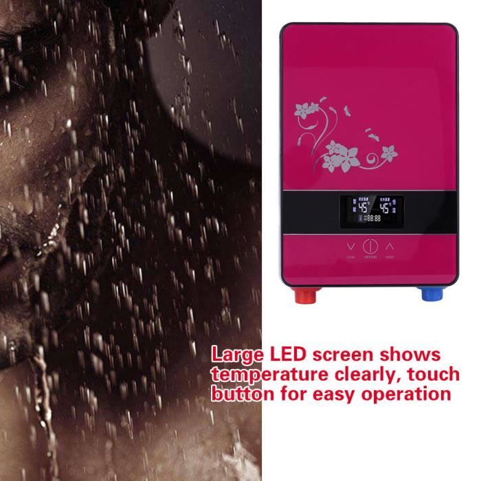Fdit chauffe-eau sans réservoir Chauffe-eau électrique instantané sans réservoir de 220V 6500W ...
