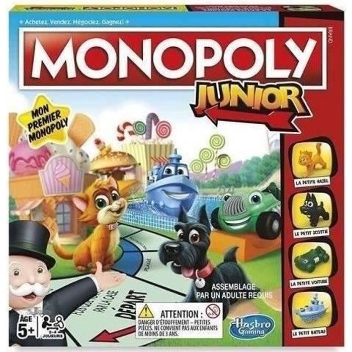 MONOPOLY - Junior, le jeu pour enfants - Jeu de Société - Cdiscount ...