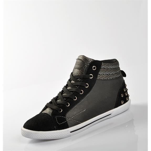 BASKETS NOIR Noir Noir - Cdiscount Chaussures