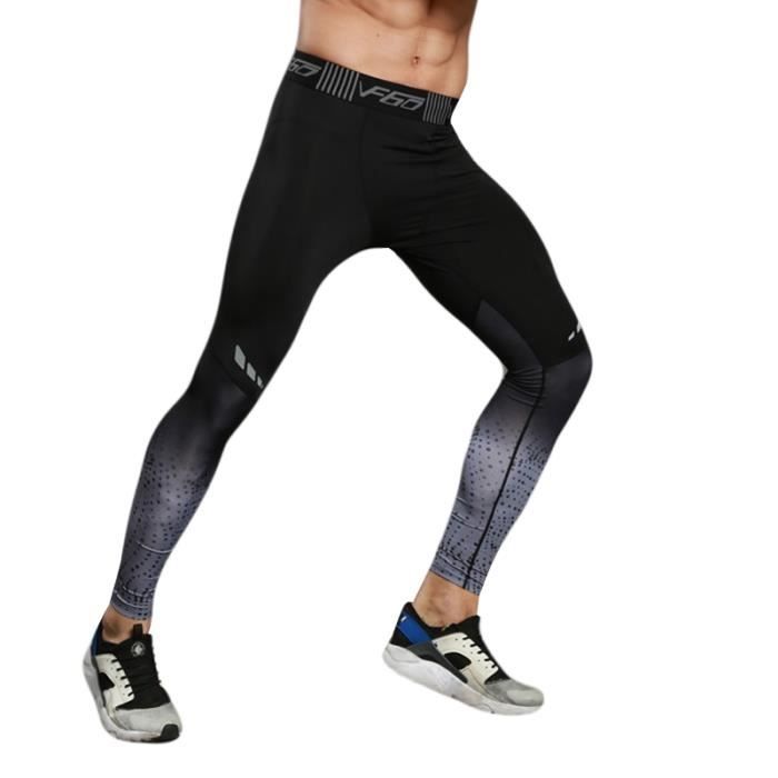 Pantalon de Compression Homme Sport Fitness Musculation Séchage Rapide ...