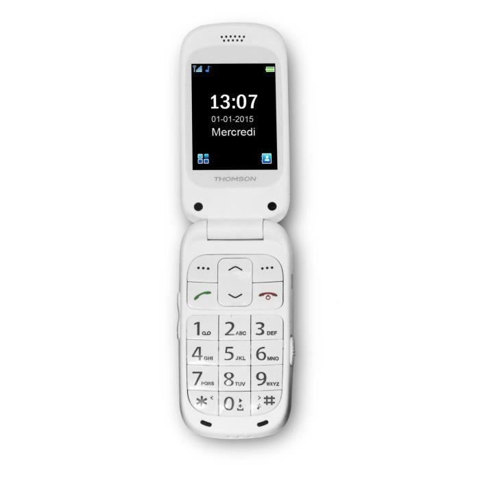 Thomson Serea 60 Blanc Téléphone Senior - Cdiscount Téléphonie
