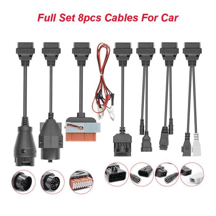 Cable de diagnostic de voiture 8 en 1 Autocom multiprog Cables de ...
