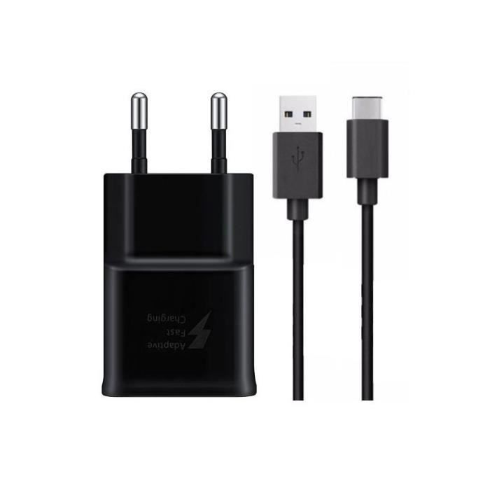 Chargeur Samsung Galaxy NOTE 8 Charge Rapide AFC 2A NOIR + cable 150cm ...