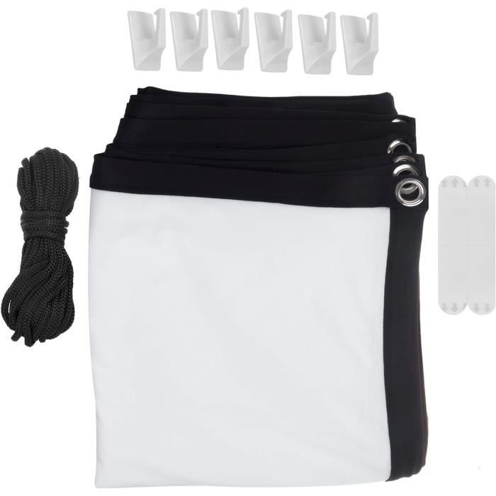 Mc-980 Écran De Projection 84" 177X99 Cm Bordure 25 Mm 16:9 Crochets De ...