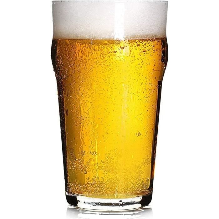 Pack De 12 Verres À Bière Nonic - Verre À Bière Pinte - Verre Trempé ...